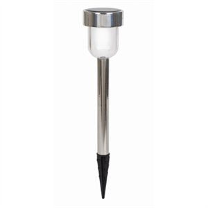 Jiawei Technology Solar Pathway Light, 3 Lumens, Brushed Stainless ...