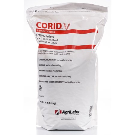 Corid Amporium 1.25% Type C Medicated Pellets For Calves 20lb ...