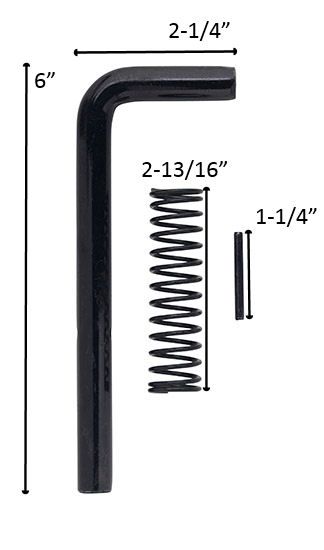 Carry-on Trailer Gate Latch Spring Repair Kit- SSC